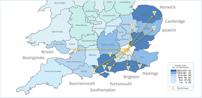 County lines and the impact of police response: a study of Norfolk ...