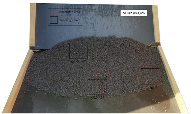 The segregation of a sand-gravel dam filter of crushed rock and the ...